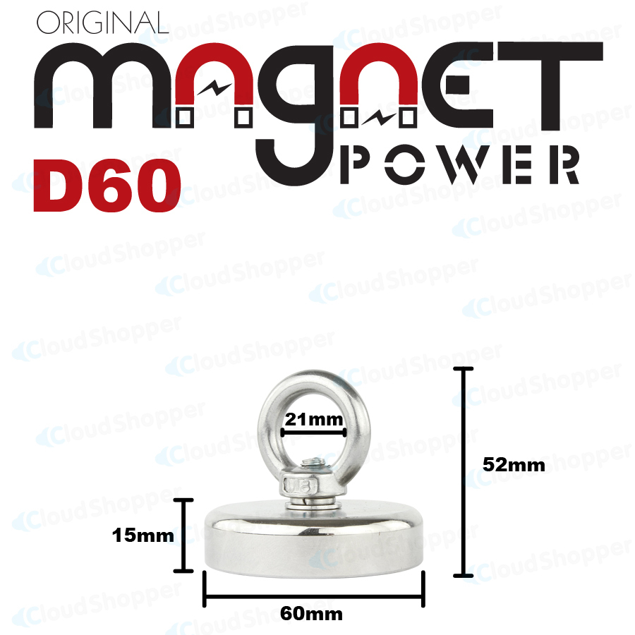 Magnet 10-550Kg Salvage Recovery Neodymium Strong Hook Fishing Treasure ...