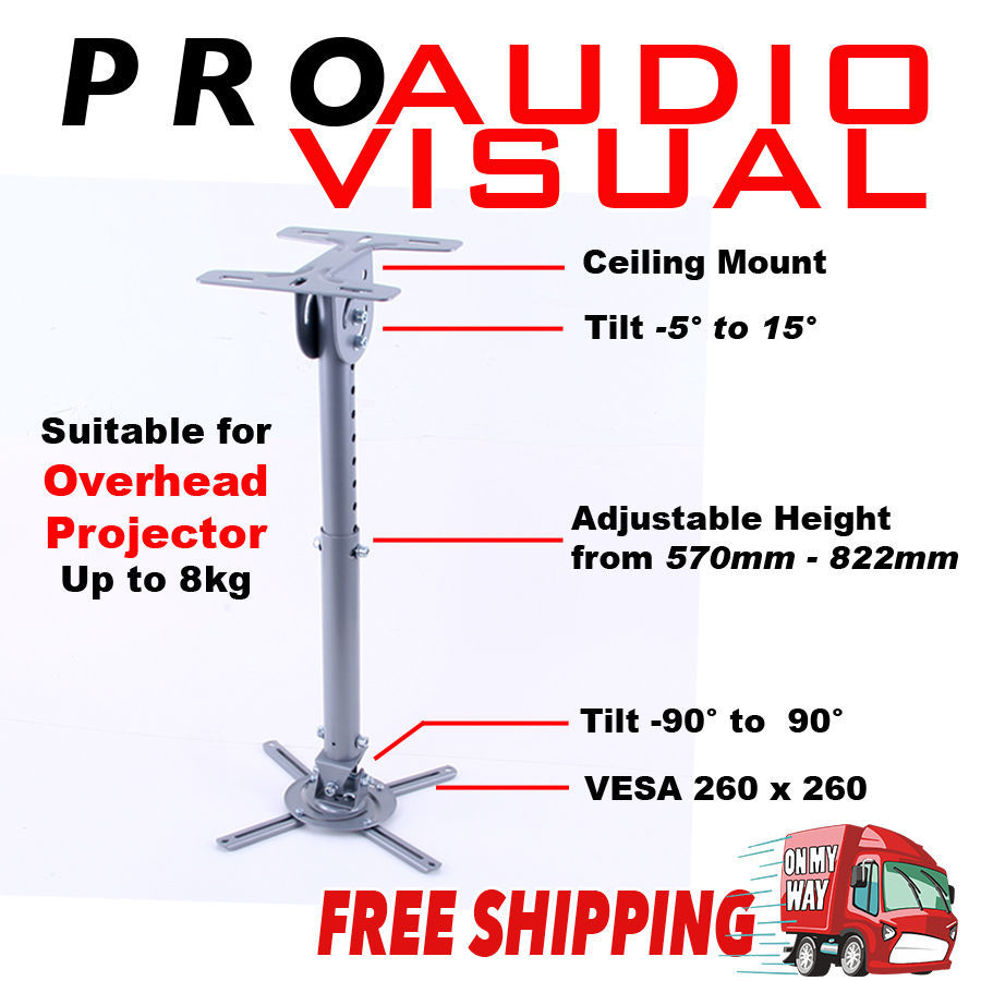 Universal Home Theatre Office LCD/DLP Projector Bracket Ceiling Mount